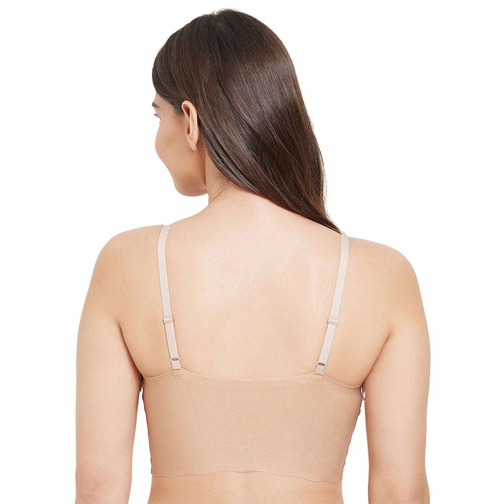 Buy Gococi Padded Non Wired Full Coverage Seamless T Shirt Bra Beige